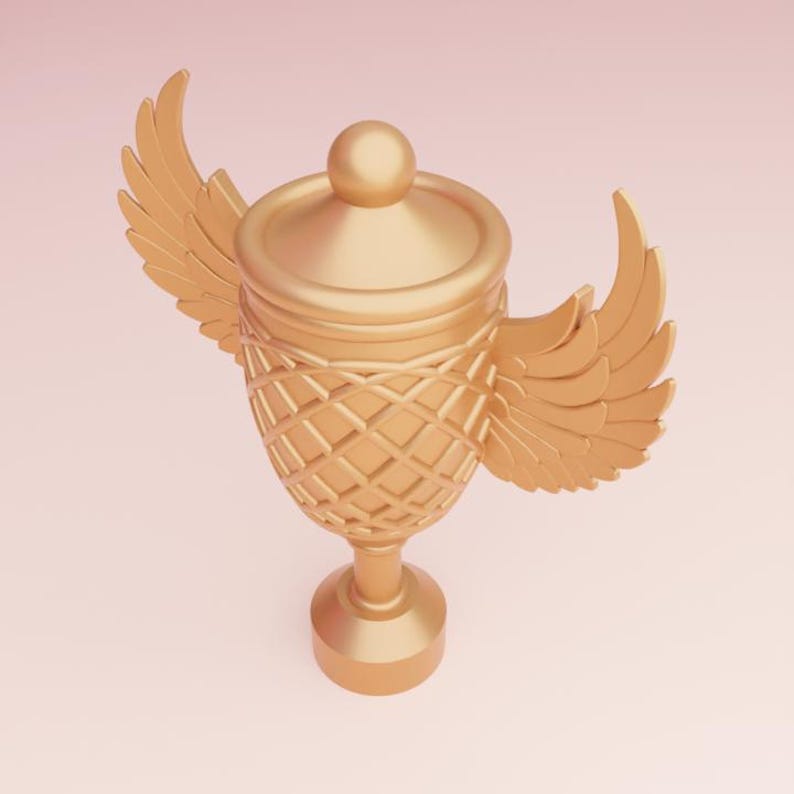 Winged Trophy Cup STL File - 3D Printable Award for Champions - Etsy