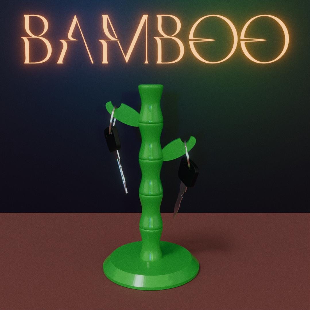 3d Printing Stl Molde Bamboo Key Holder Idea for Home Organization - Etsy