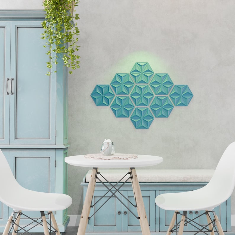 3d Printing Model Stl Decorative 3d Wall Panel Hexagons Idea for Home ...