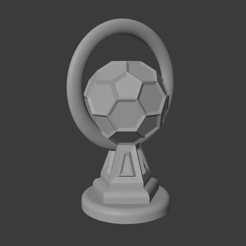 3d Printing Stl File of Soccer Trophy for 3d Printer - Etsy