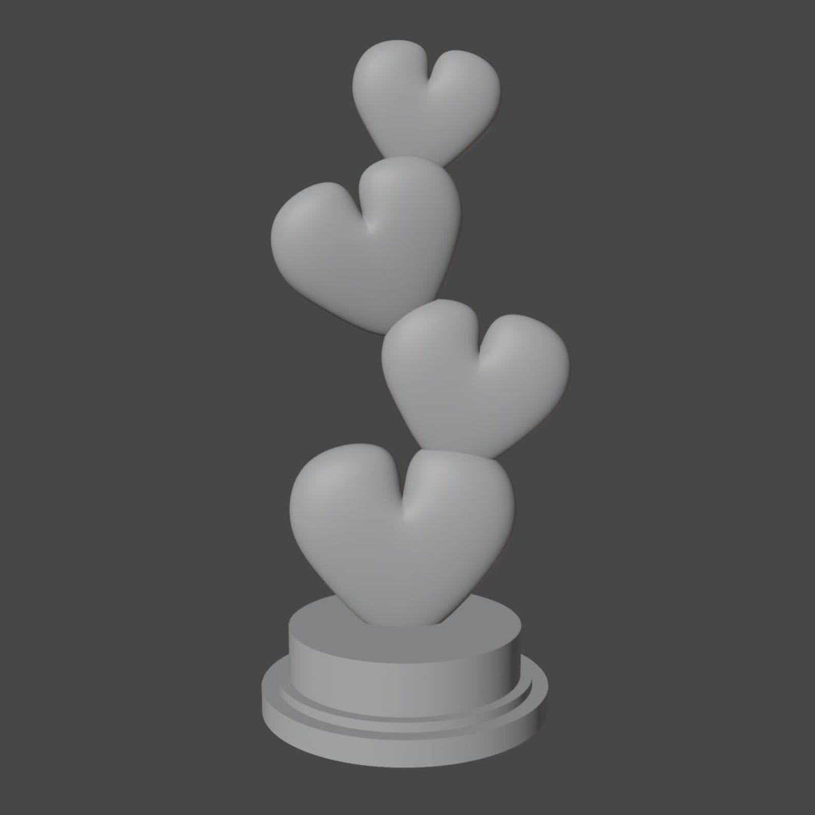 3d Printer File Heart Tower Decoration Idea for Valentines Gift - Etsy