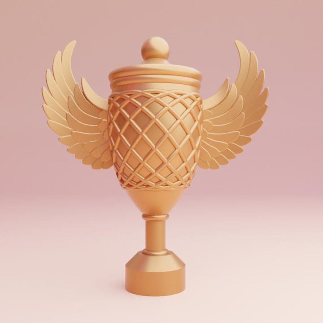 Winged Trophy Cup STL File - 3D Printable Award for Champions - Etsy