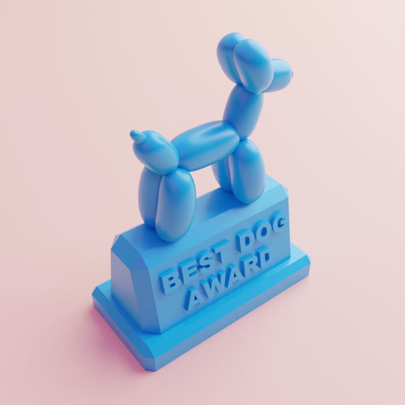 Best Dog Trophy Award STL File 3D Printable Pet Lover’s Gift or Dog ...