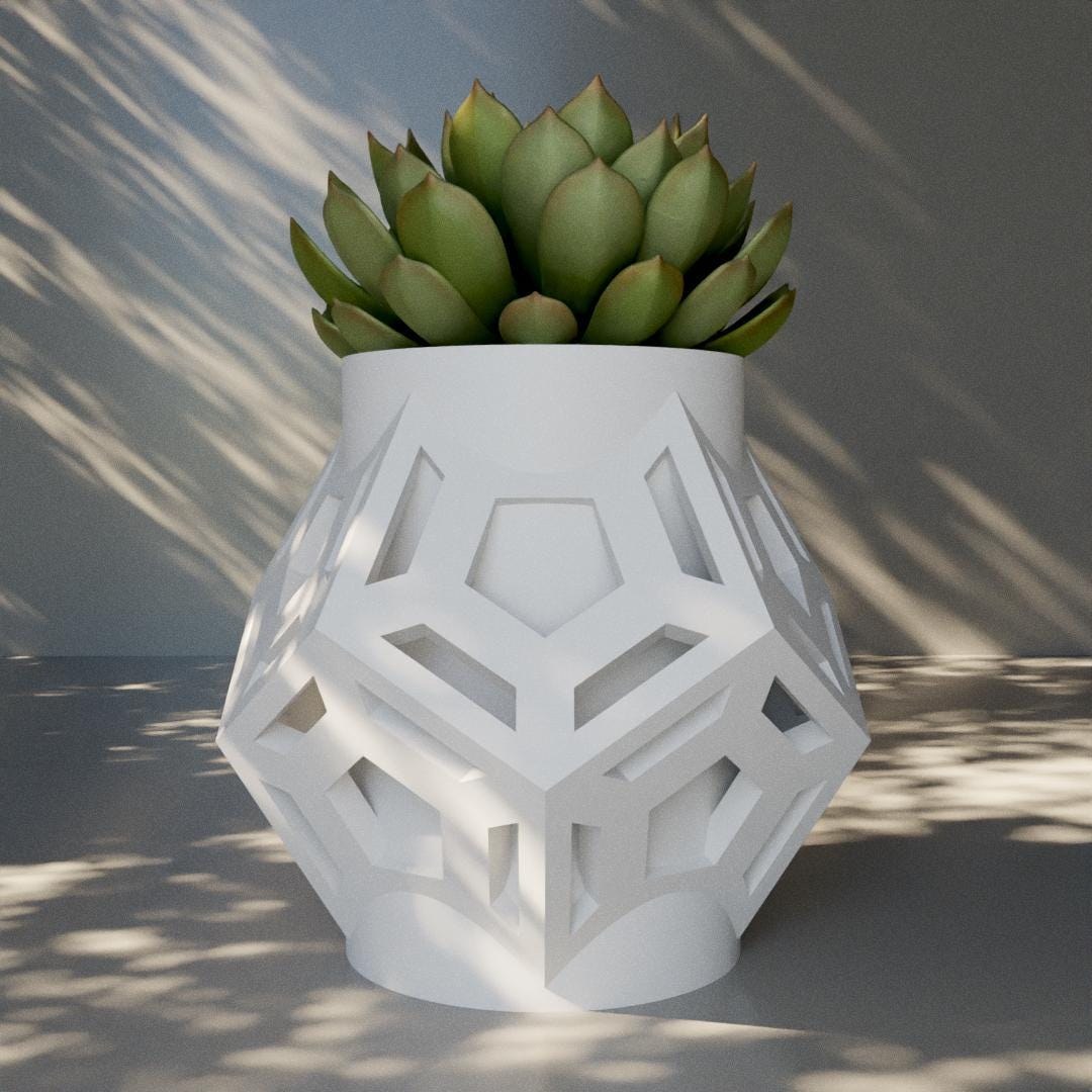 3d Model Planter for Home Decoration Garden Beautiful Stl for Printing ...