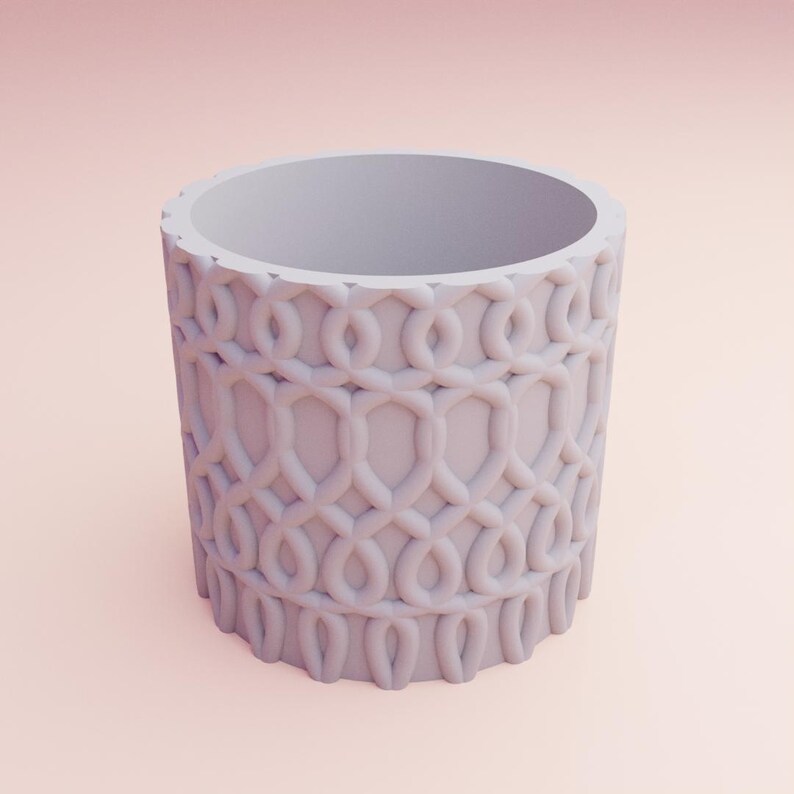 3d Printing Stl File Decorative Planter Pot for Home Decoration and ...