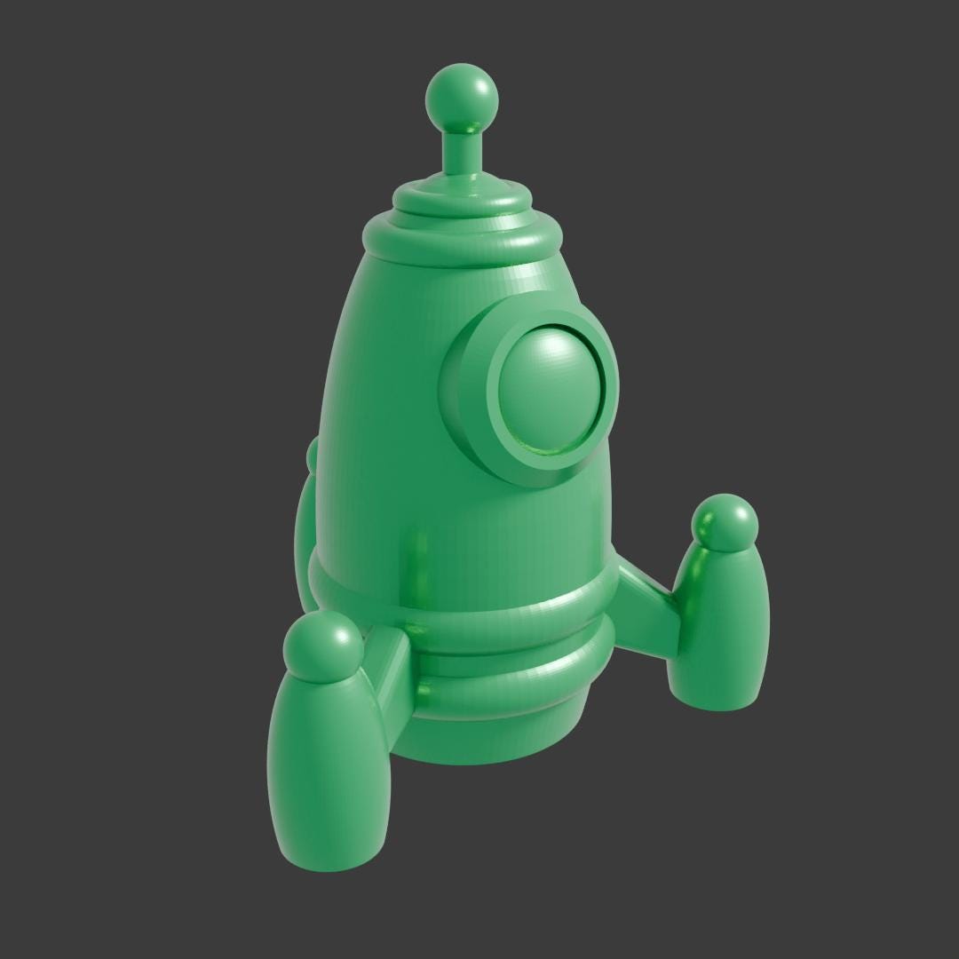 Rocket Spaceship STL File - 3D Printable Model for Sci-fi Decor & Space ...