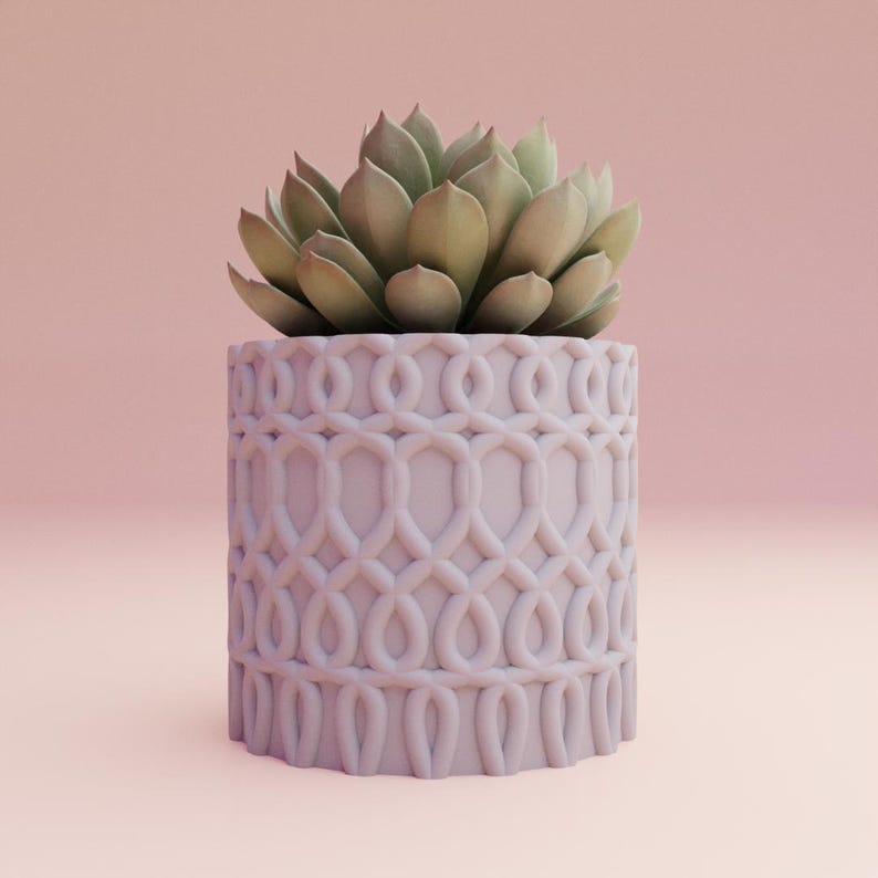 3d Printing Stl File Decorative Planter Pot for Home Decoration and ...