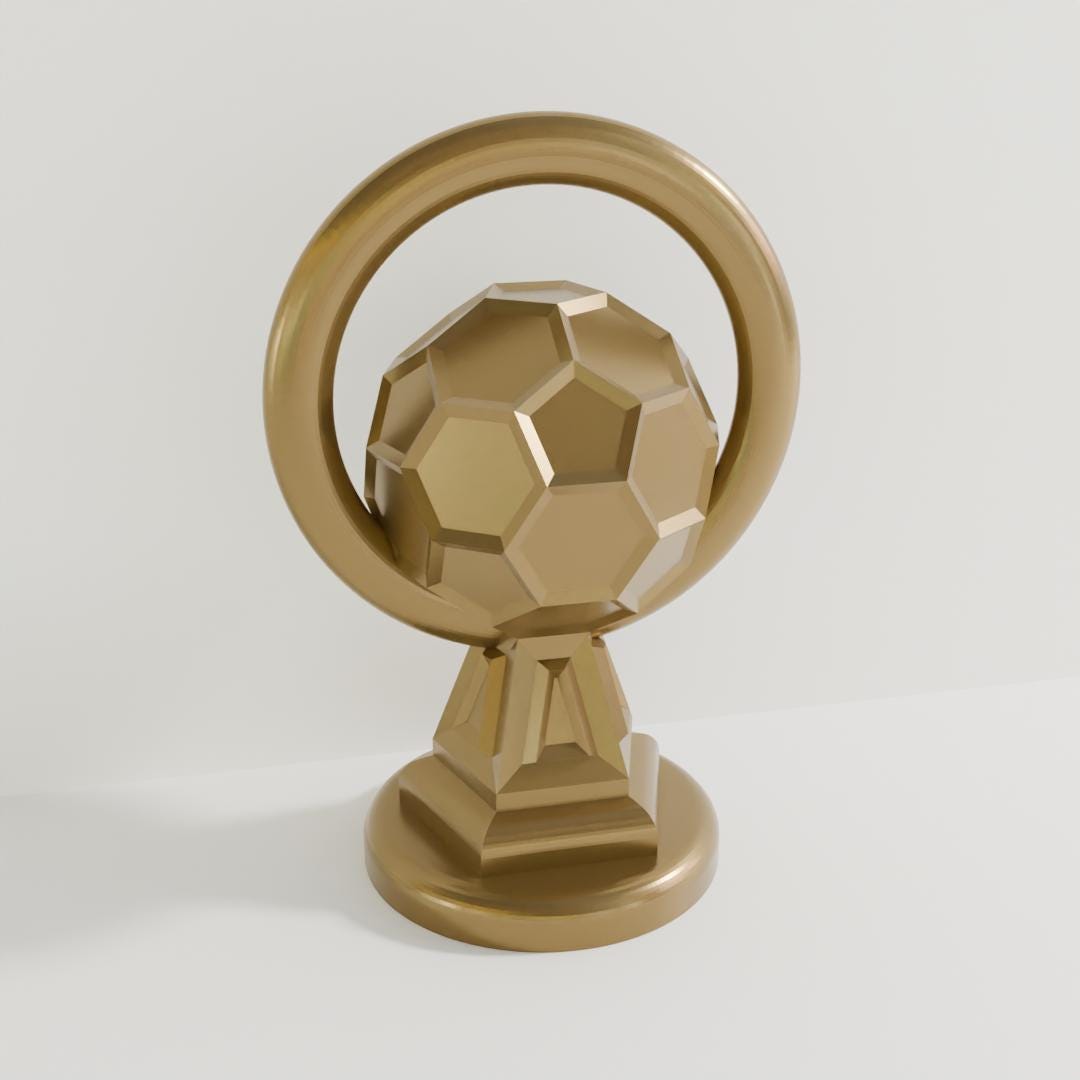 3d Printing Stl File of Soccer Trophy for 3d Printer - Etsy