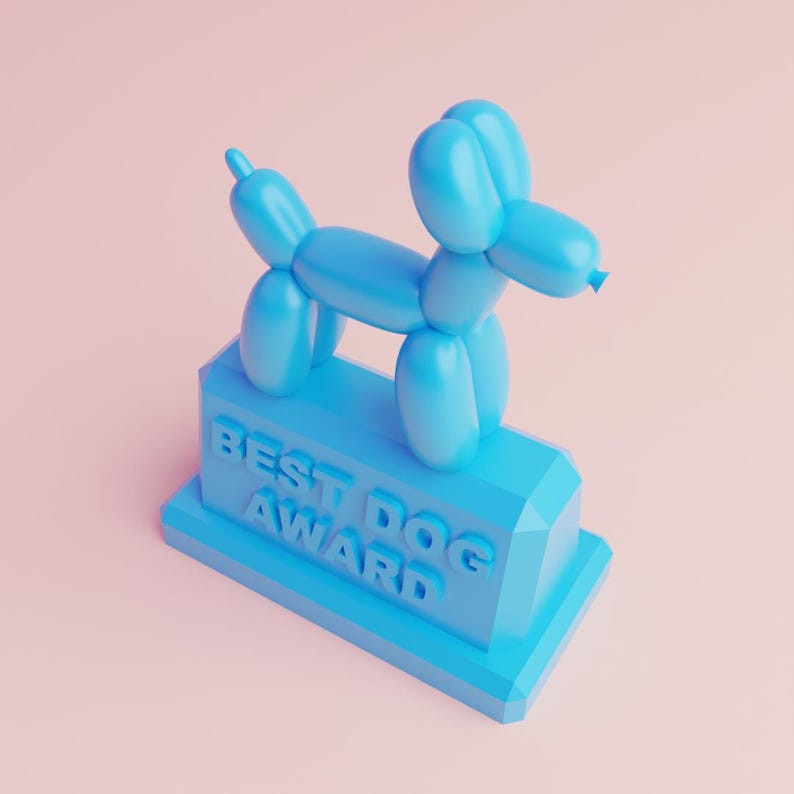 Best Dog Trophy Award STL File 3D Printable Pet Lover’s Gift or Dog ...