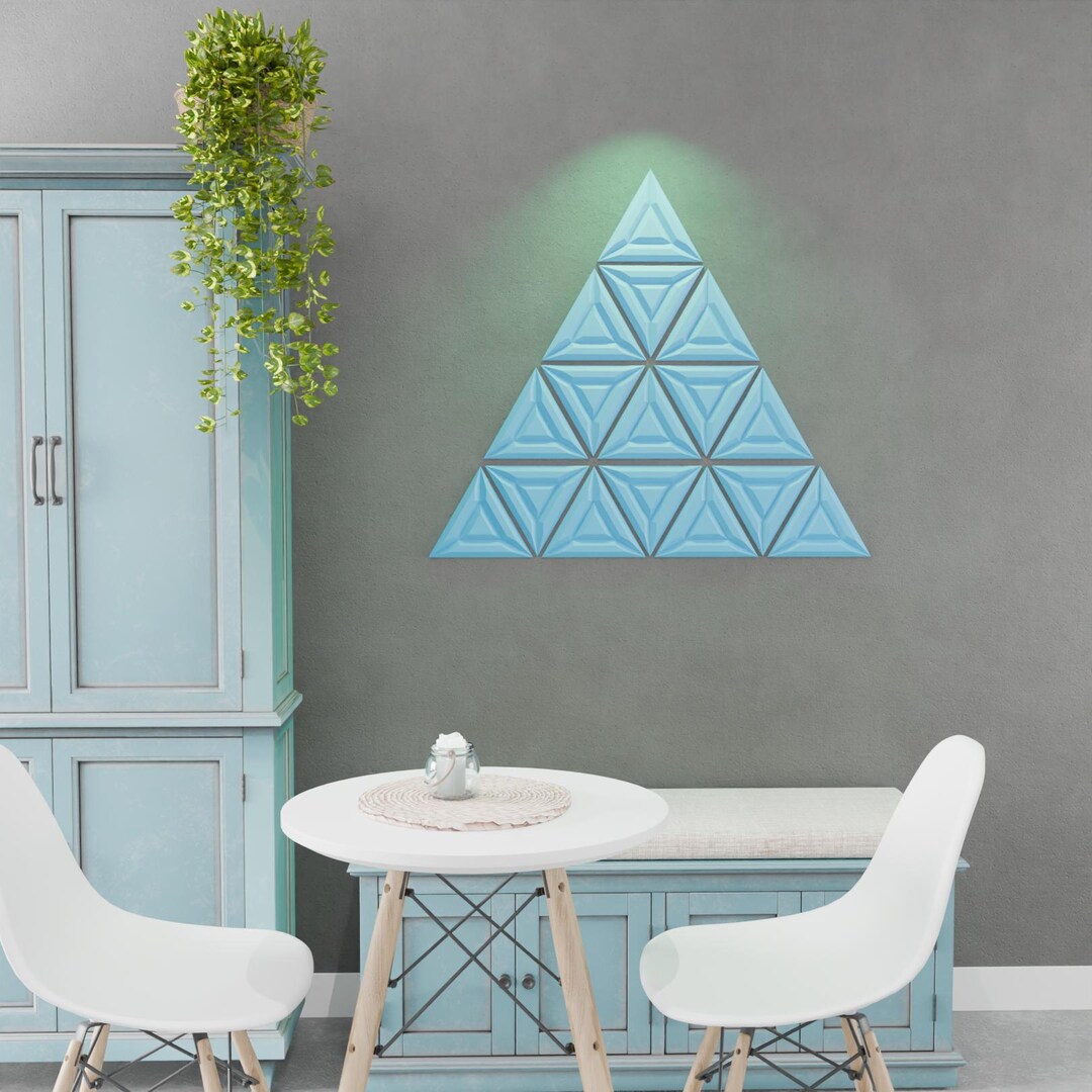 3d Printing Model Stl Decorative 3d Wall Panel Triangles Idea for Home ...