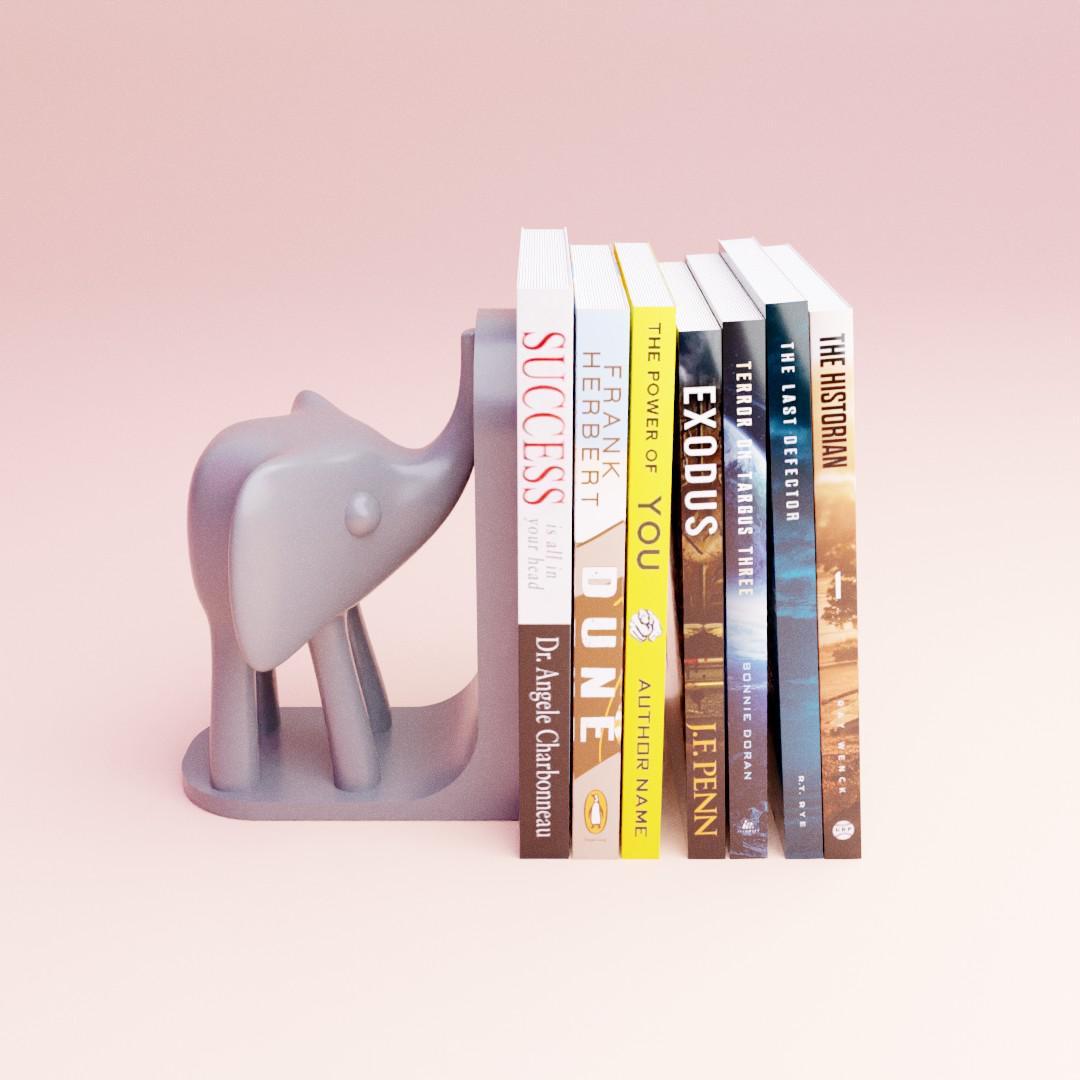 Cute Elephant Bookend STL File, 3D Printing Home Decor - Etsy