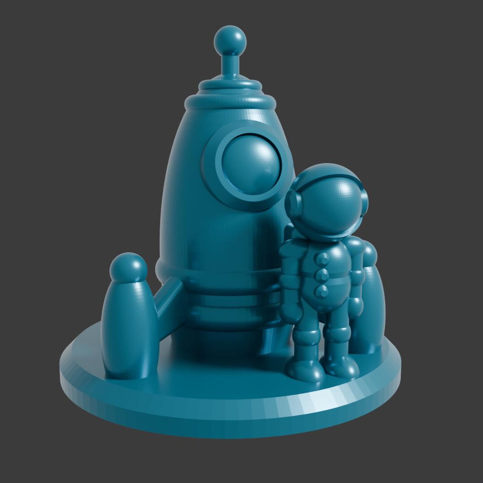 3d Printing Stl Model, Rochet Spaceship and Astronaut Gift Idea - Etsy