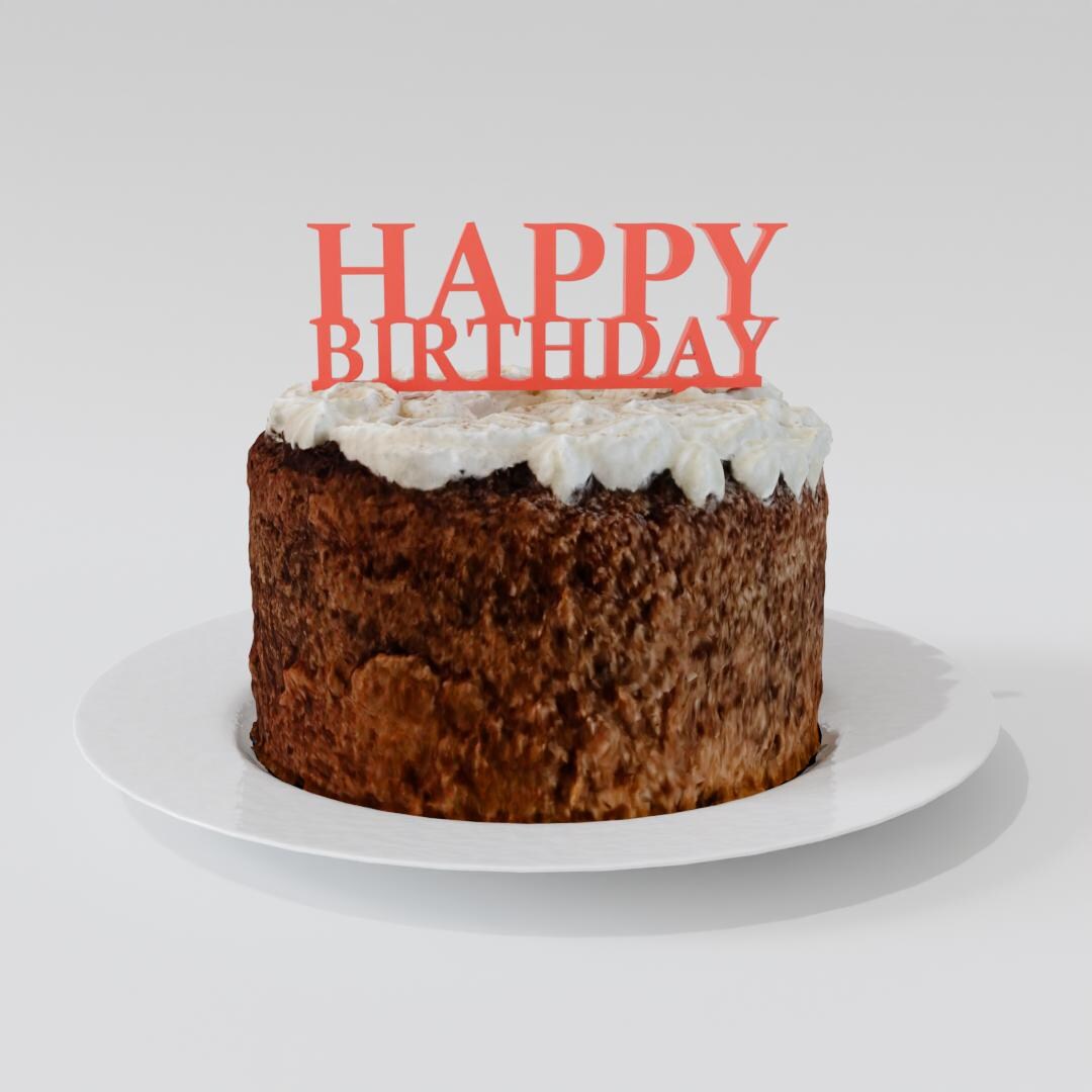 Cake Topper STL File 3D Printable Custom Decor for Birthdays - Etsy
