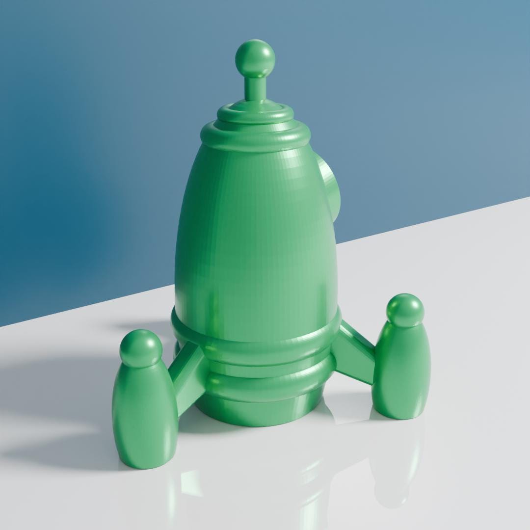 Rocket Spaceship STL File - 3D Printable Model for Sci-fi Decor & Space ...