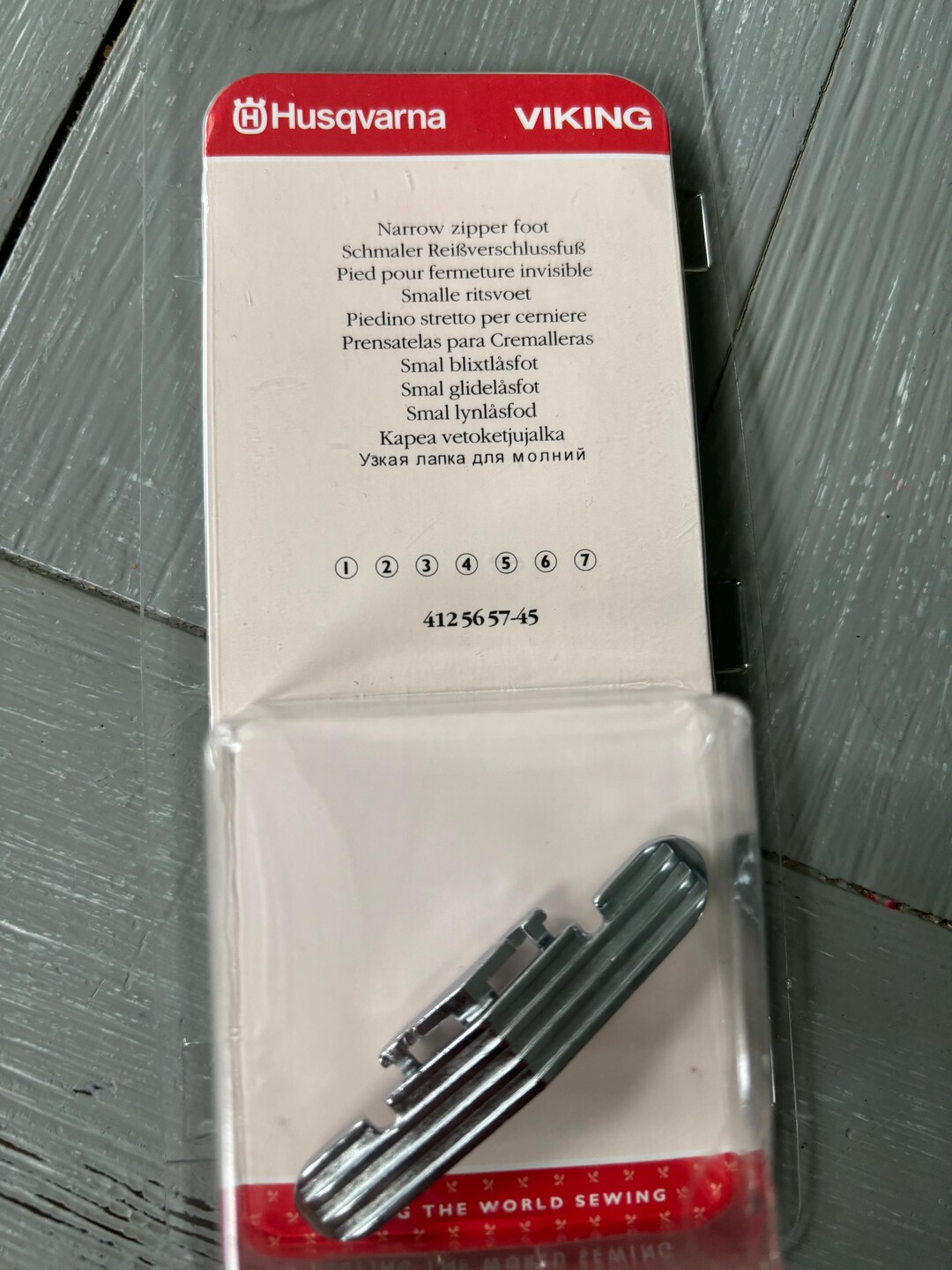 Husqvarna Viking Narrow Zipper Foot - Etsy