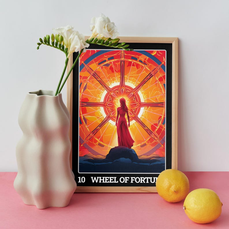 Tarot Poster 10 Wheel of Fortune - Etsy
