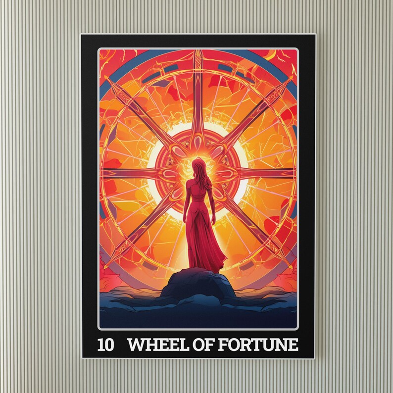 Tarot Poster 10 Wheel of Fortune - Etsy