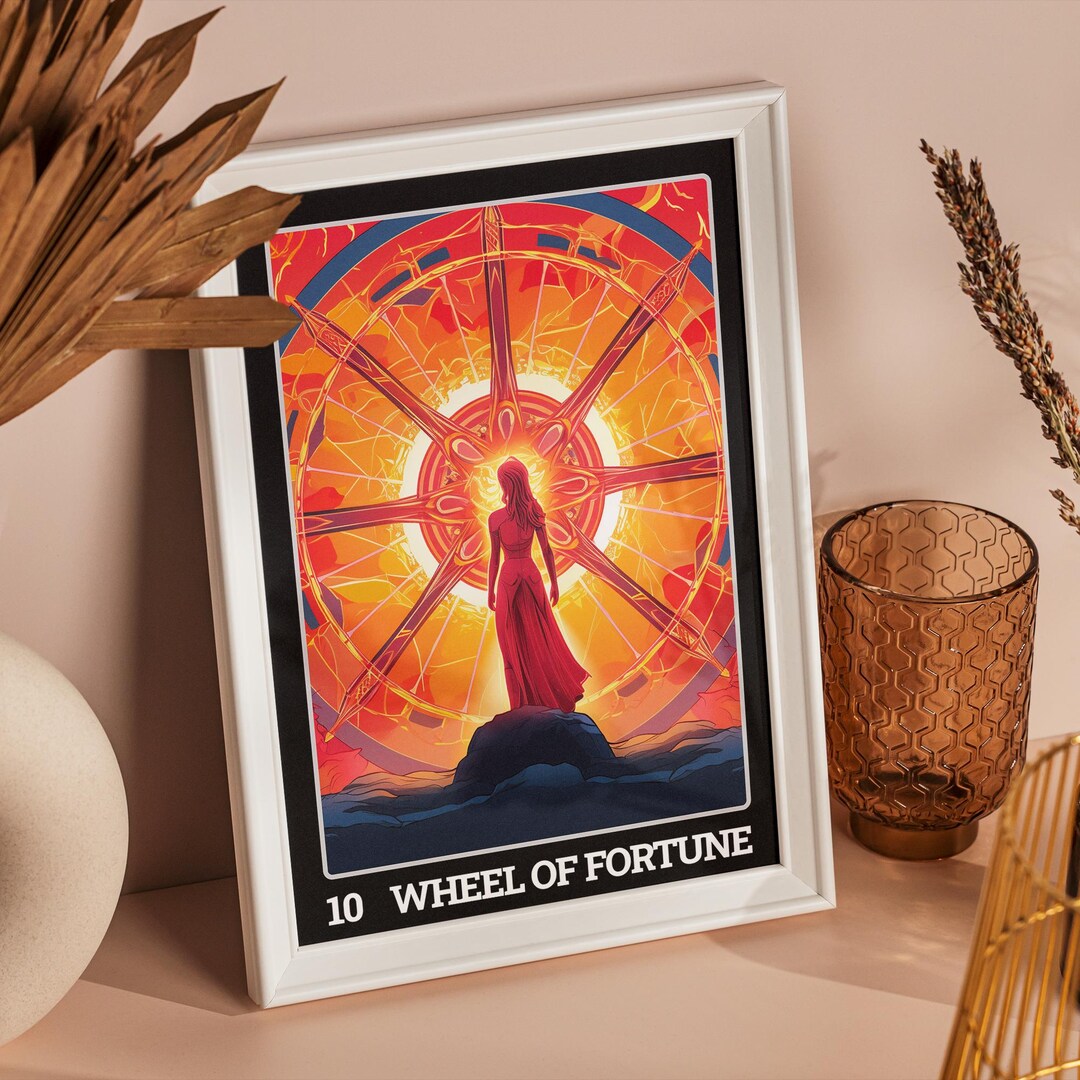 Tarot Poster 10 Wheel of Fortune - Etsy