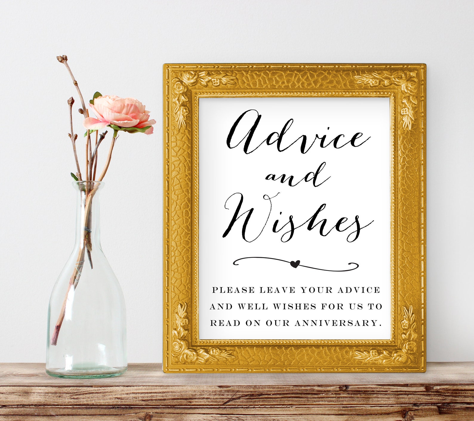 Advice and Wishes Write A Message for Us to Read on Our | Etsy