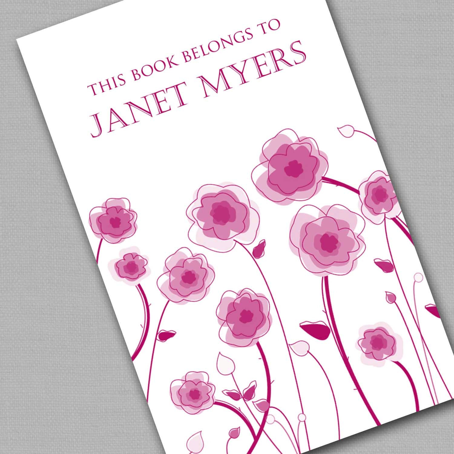 Personalized Bookplates....24qty...choose Your Color... | Etsy