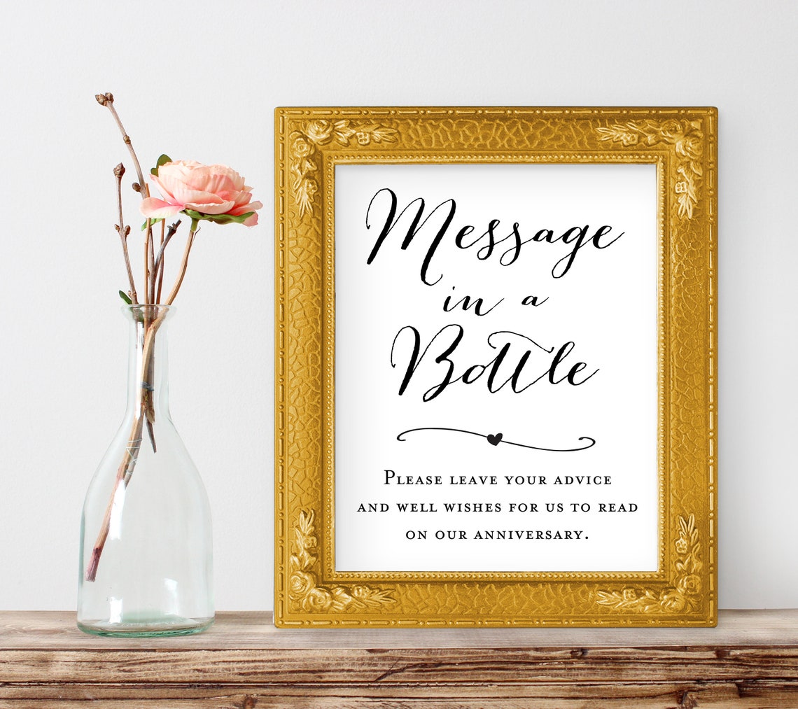 Message in a Bottle Write A Message for Us to Read on Our | Etsy