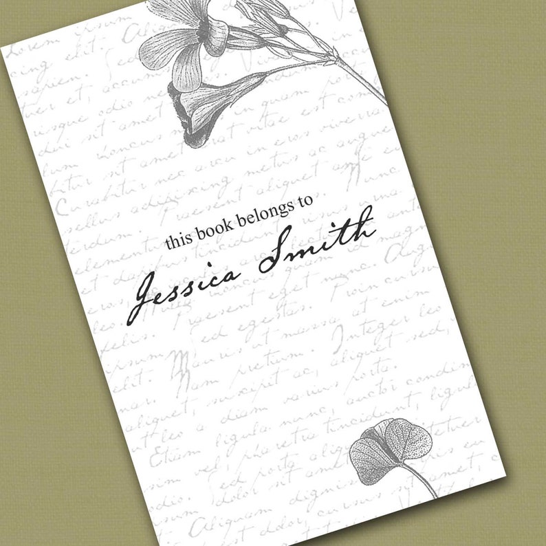 Personalized Bookplates....24qty...choose Your Color... - Etsy