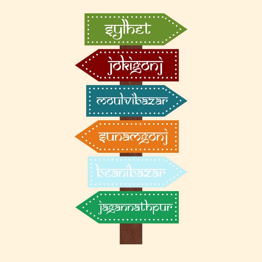 Bangladeshi Village Direction Sign: Bortha Party Decor (A2 Foamboard or ...