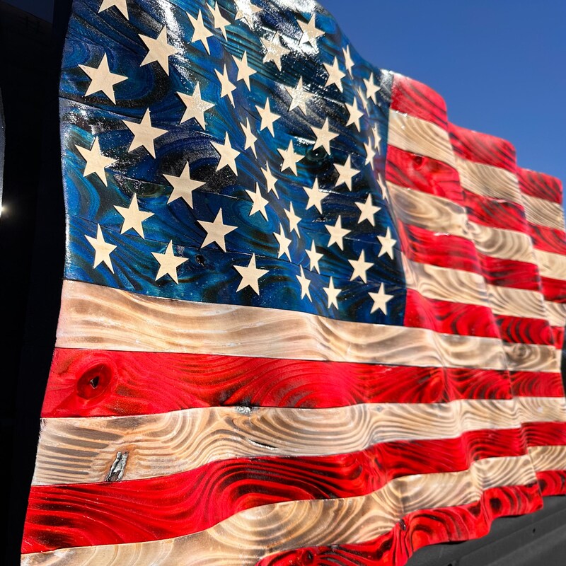 American Flag Wall Art - Etsy