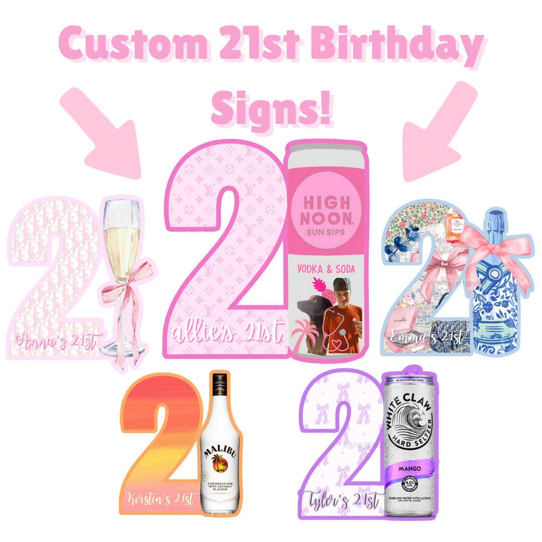 21st Birthday Sign Digital Download - Etsy