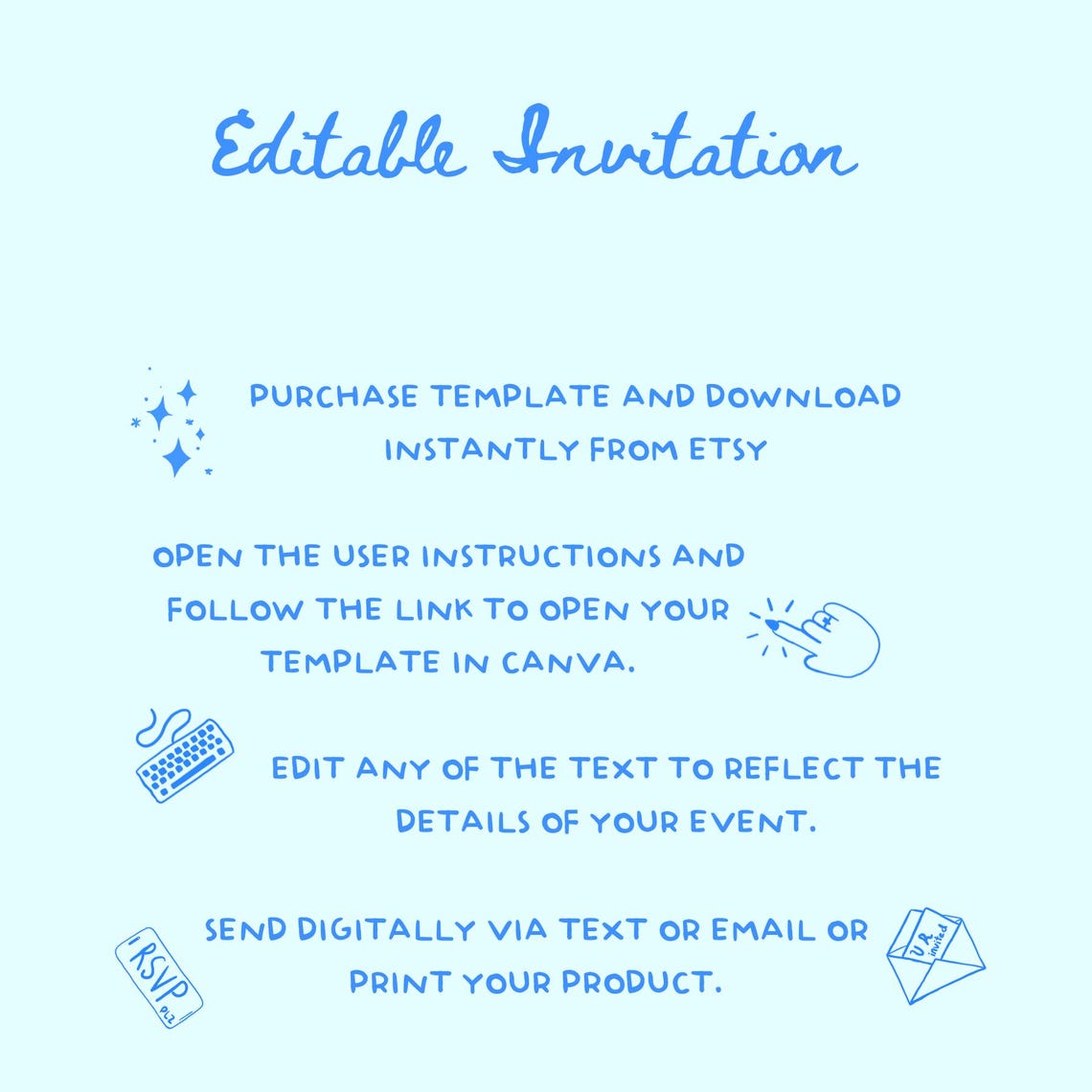Editable Dinner Party Invite Template and Bonus Menu Template Canva ...