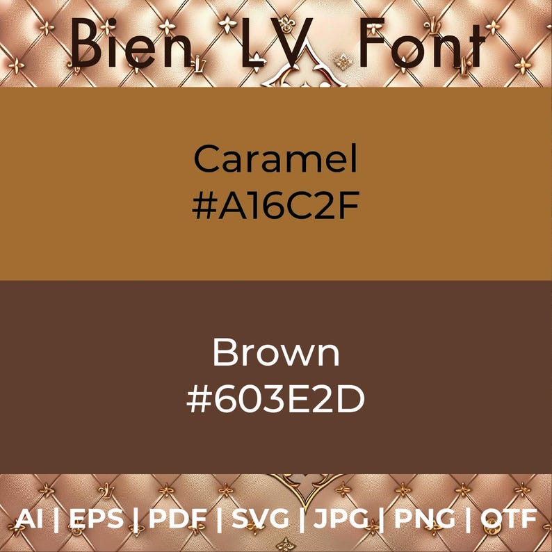 Luxury Brand Vector Font. Vector Patterns in Svg, Ai, Pdf, Otf, Eps ...