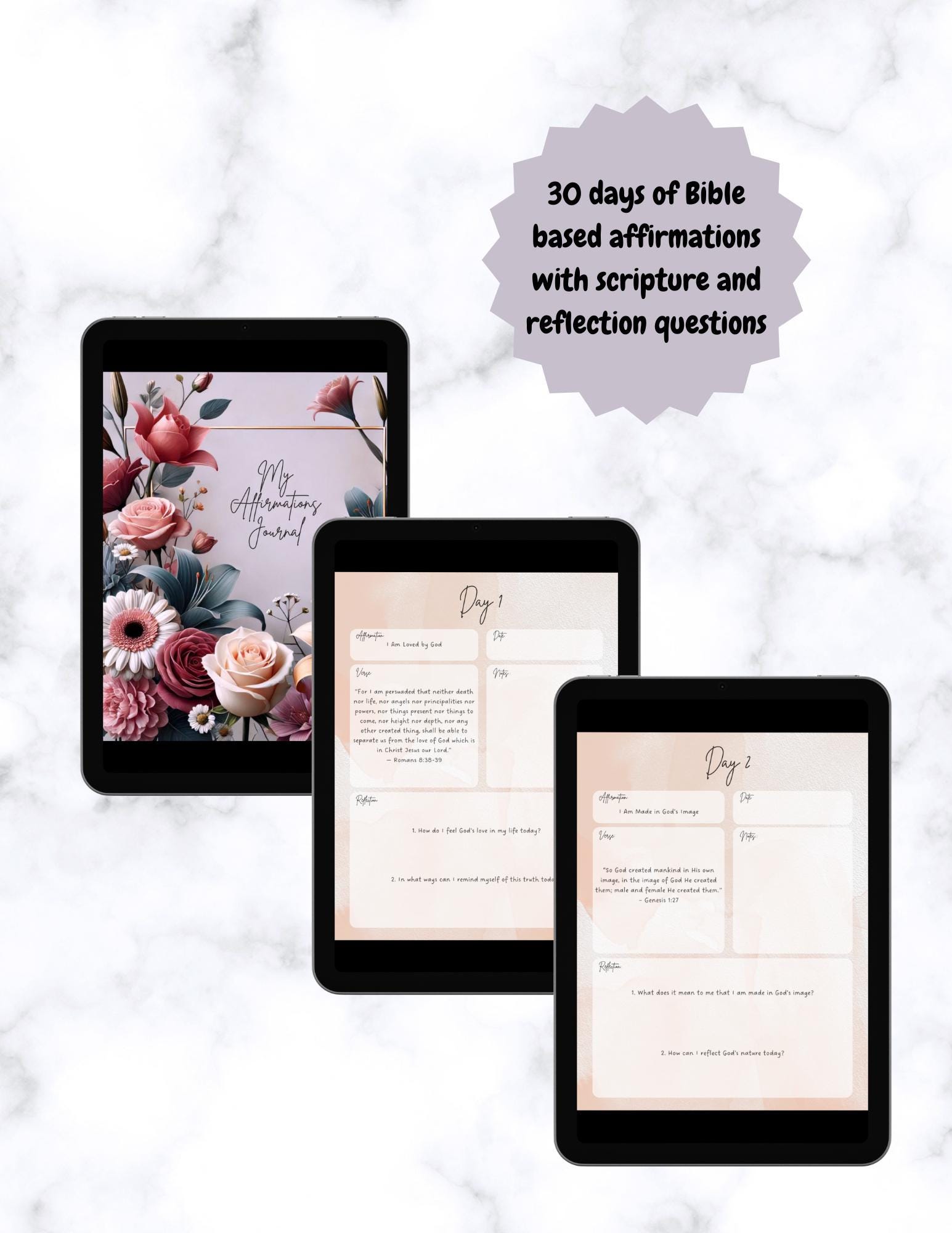 My Affirmations Journal - 30 Day Bible Based Devotional (NKJ ...