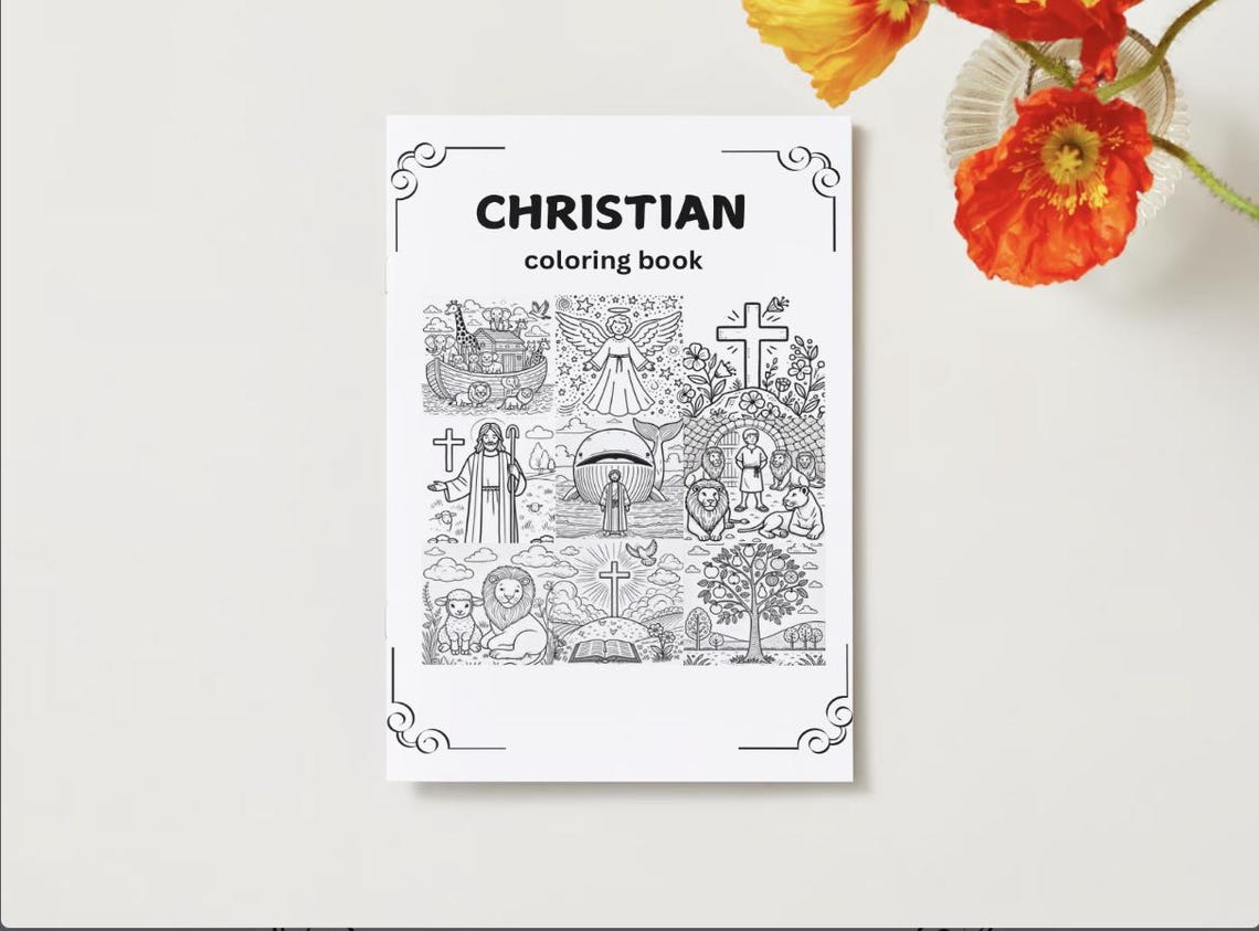 Adult Christian Coloring Book - Etsy