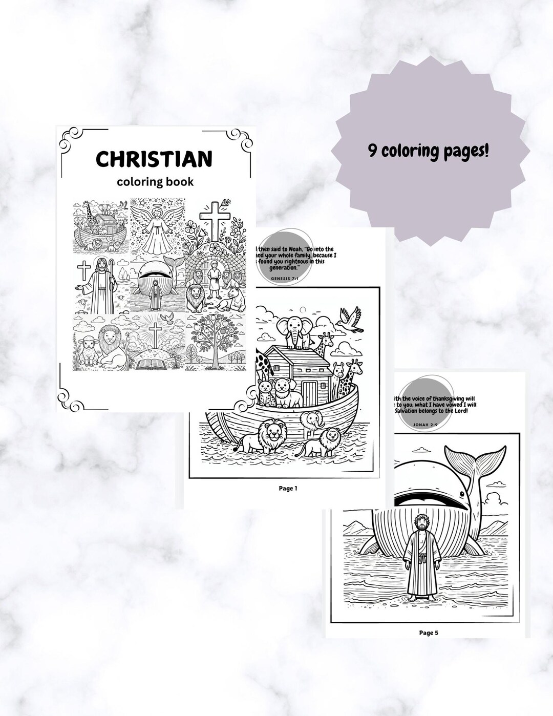 Adult Christian Coloring Book - Etsy