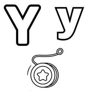 Alphabet Coloring Pages - Etsy