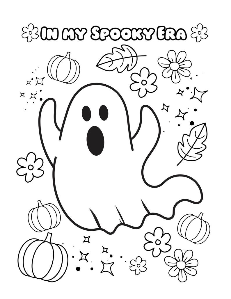 Halloween Coloring Pages - Etsy