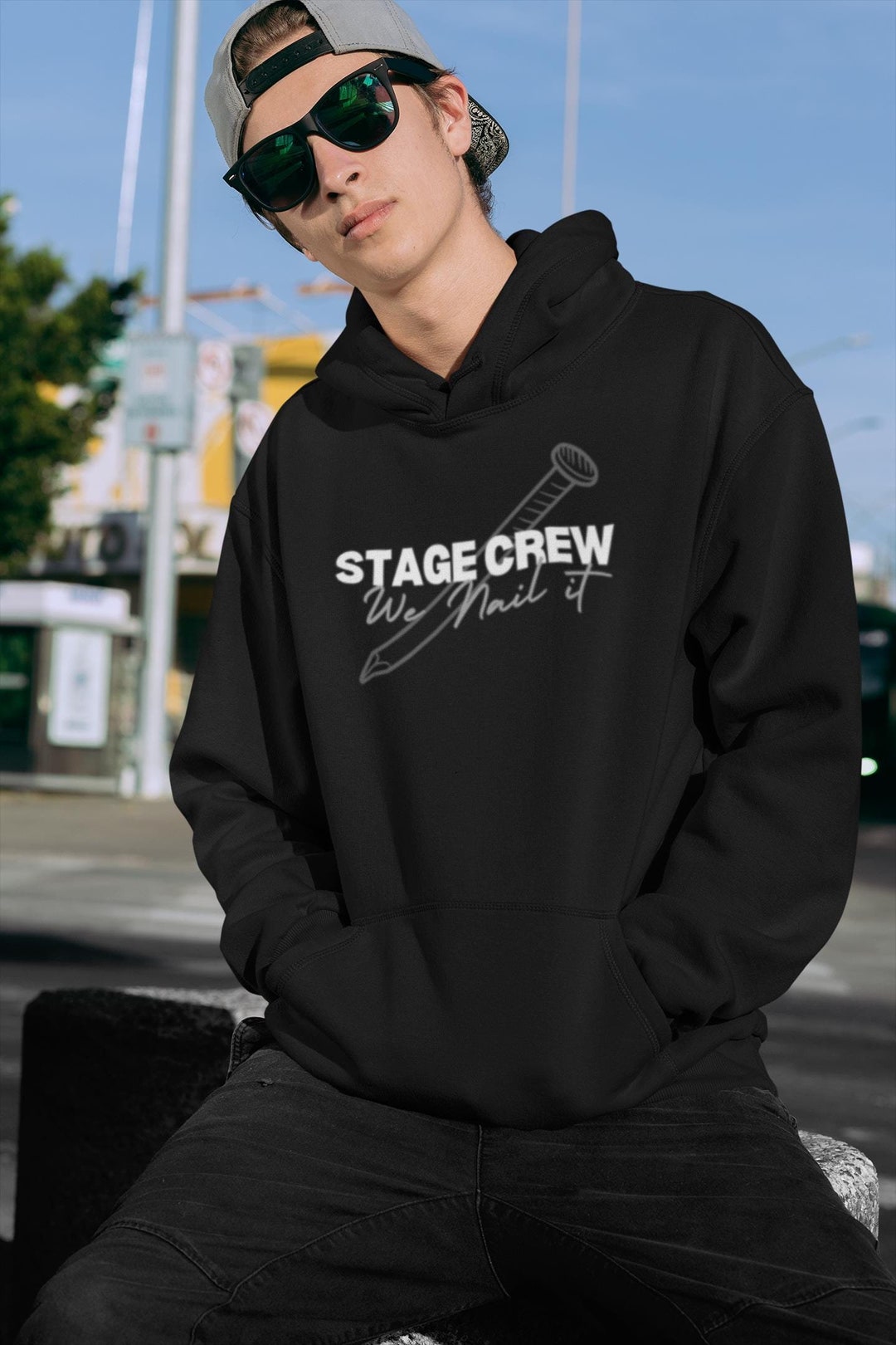 Theater Lover Stage Crew Hoodie, Musical Drama Sweatshirt, Stage Crew ...