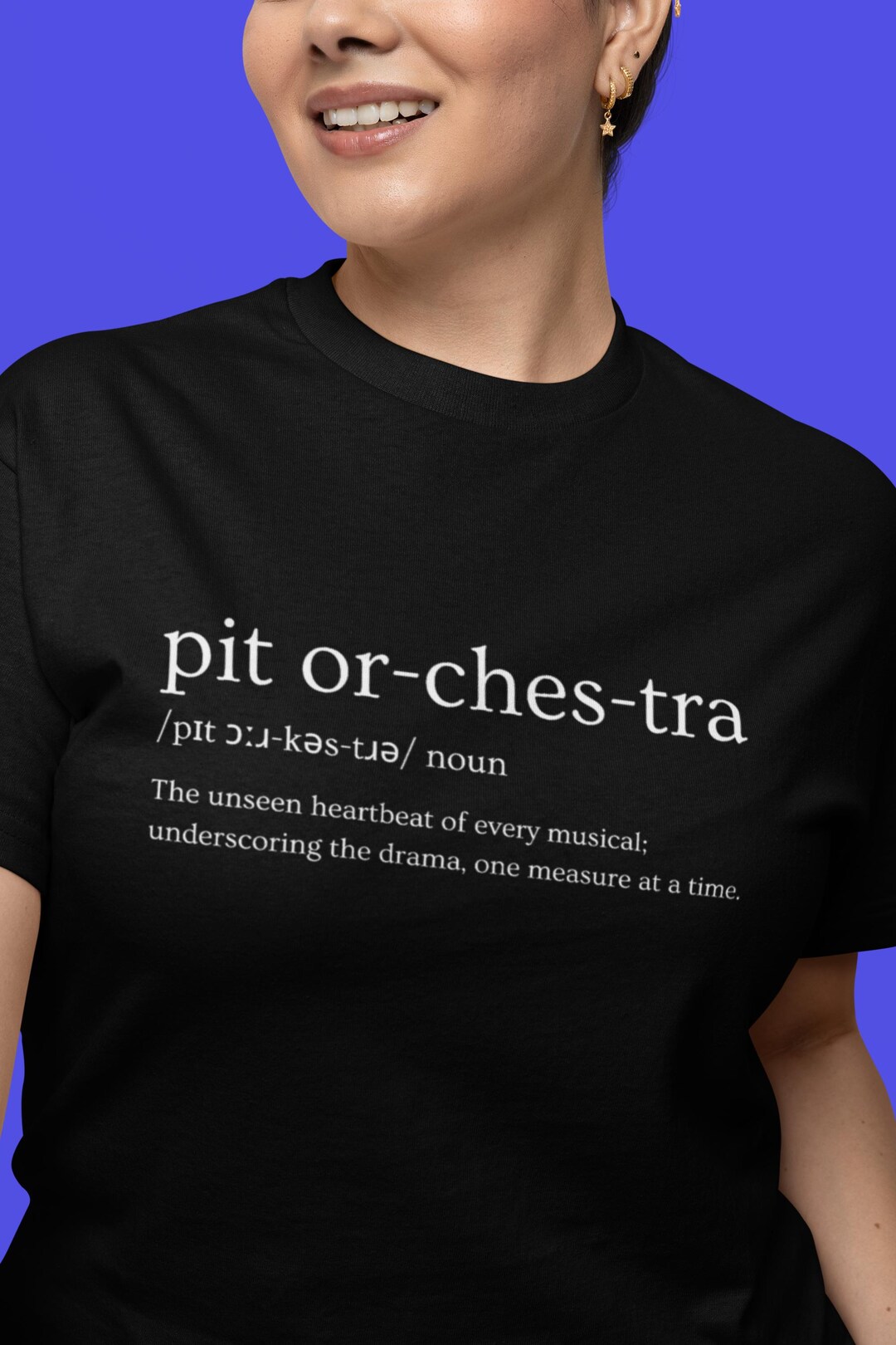 Pit Orchestra Definition T-shirt – Funny Musician Shirt – Theater Crew ...