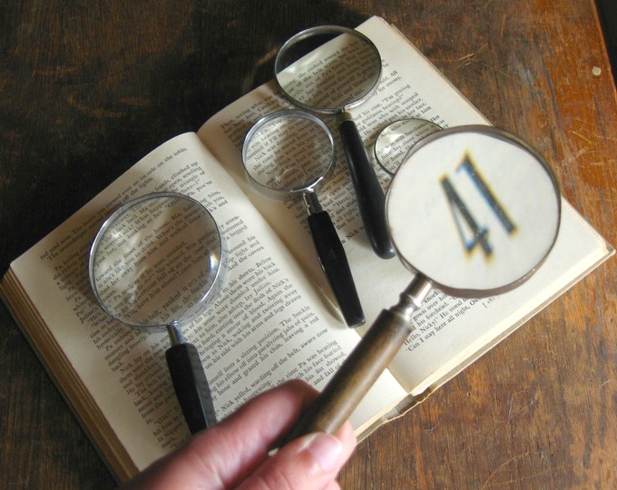 Instant Vintage Magnifying Glass Collection - Etsy