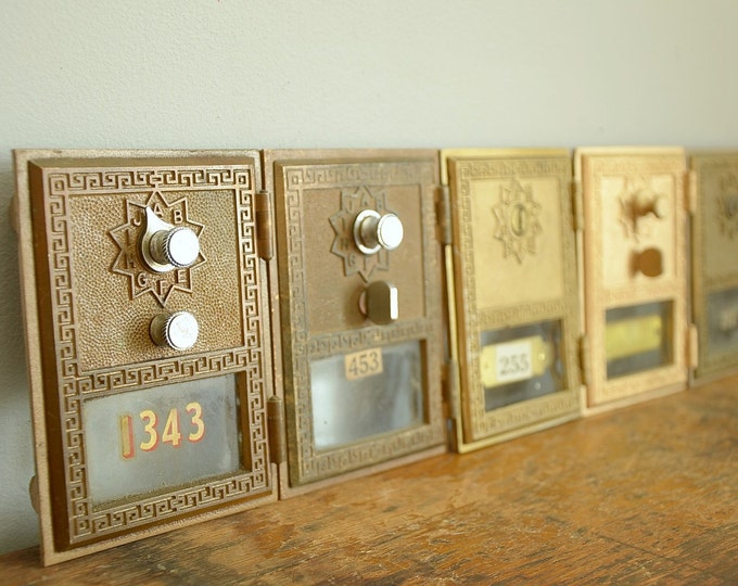 Vintage 1960s Post Office Box Door .. Grecian .. Small - Etsy