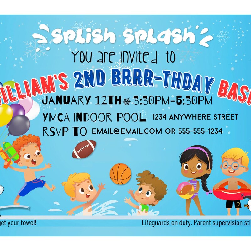 Winter Pool Party - Etsy