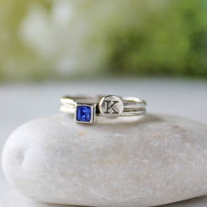 Sterling Birthstone Rings • January • February • March • April • May ...