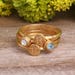 Stackable Gold Rings • Gold Stack Ring Set • 2 Birthstone Rings & 2 ...