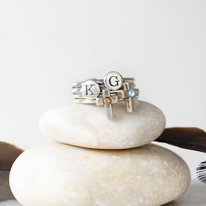 March Birthstone Ring in Silver. Perfect Personalized Gift for March ...