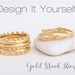 Gold Stackable Ring Set! Design Your Own Family Ring Stack! - Etsy