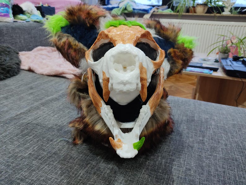 Skulldog Furry Mask Fursuit - Etsy