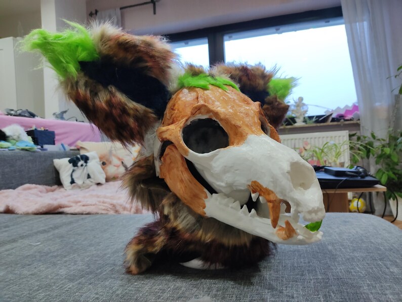 Skulldog Furry Mask Fursuit - Etsy