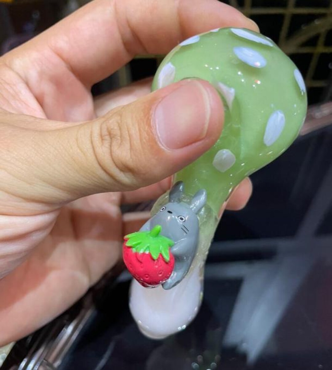 Glass Pipe Totoro Anime Cute Smoking Accessories Studio Ghibli Girly ...
