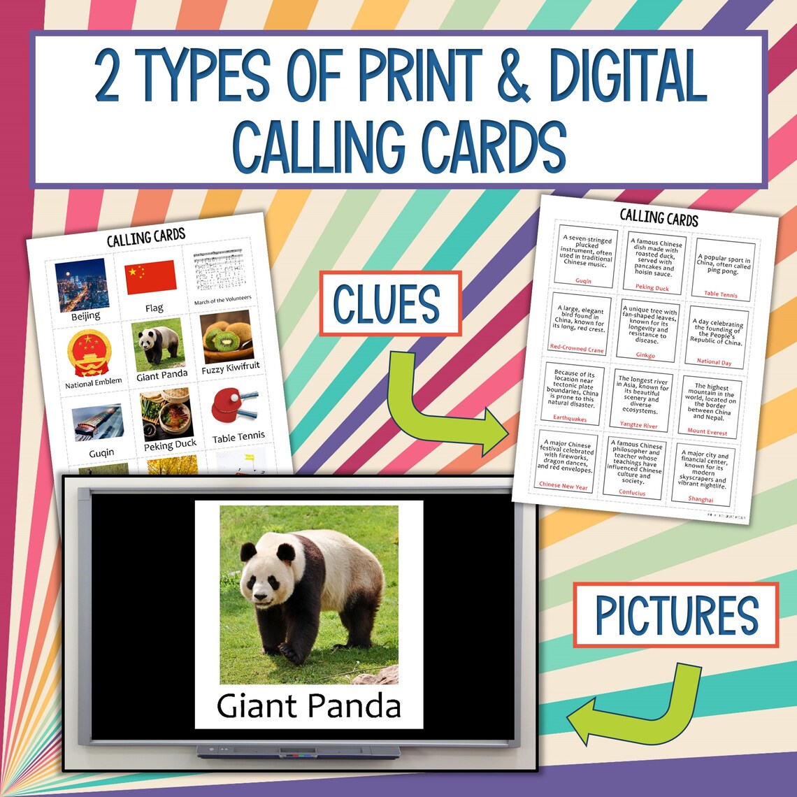 China Bingo Game - Printable & Digital - 40 Bingo Cards - Images and ...
