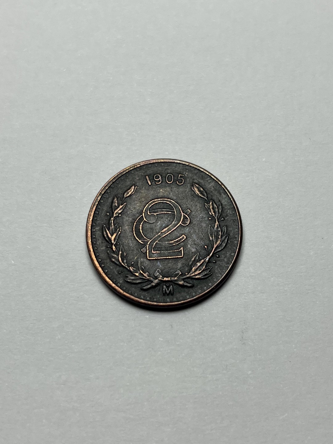 Coin 2 Centavos 1905 Mexico - Etsy